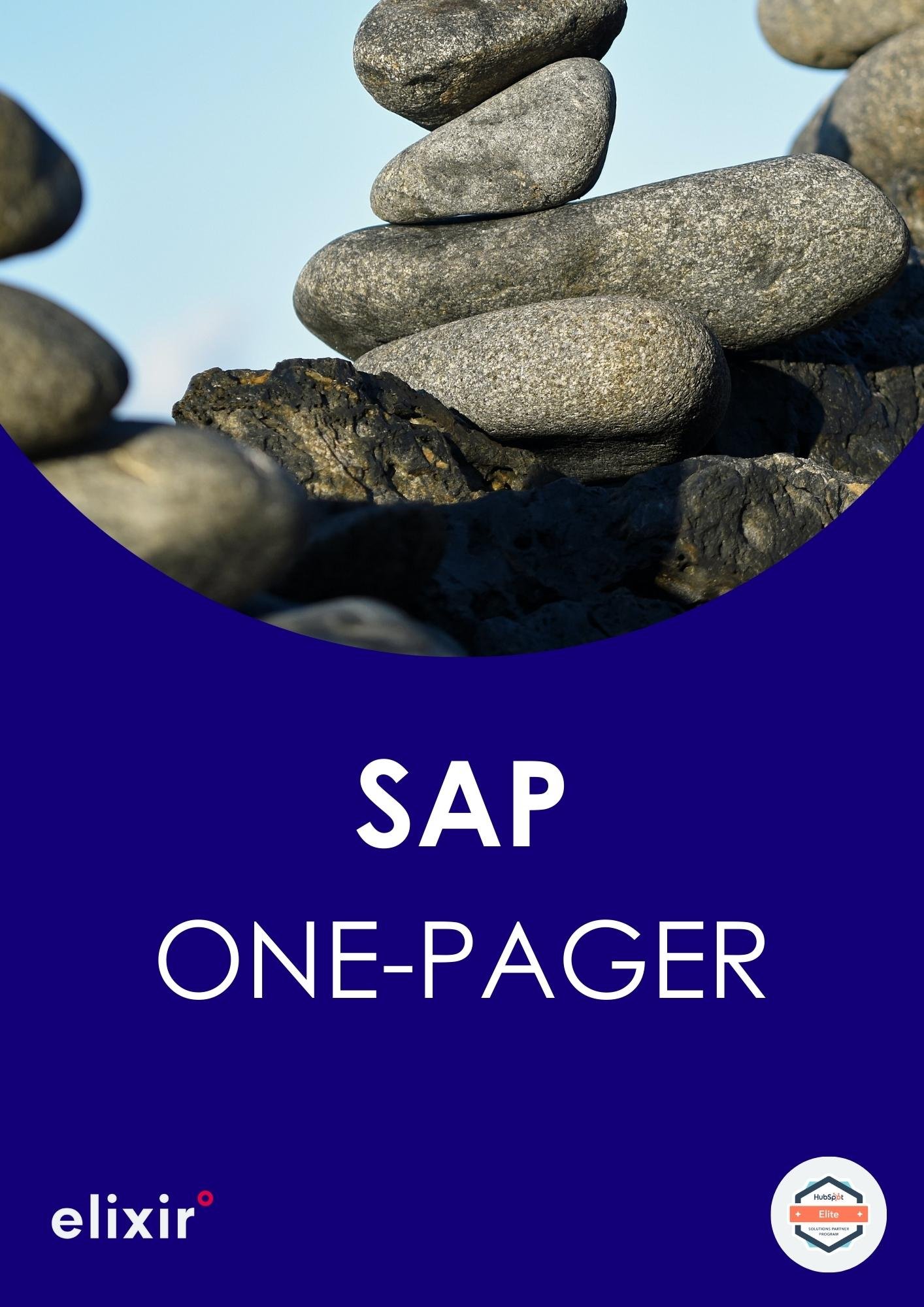 Elixir x SAP | Download the One-pager